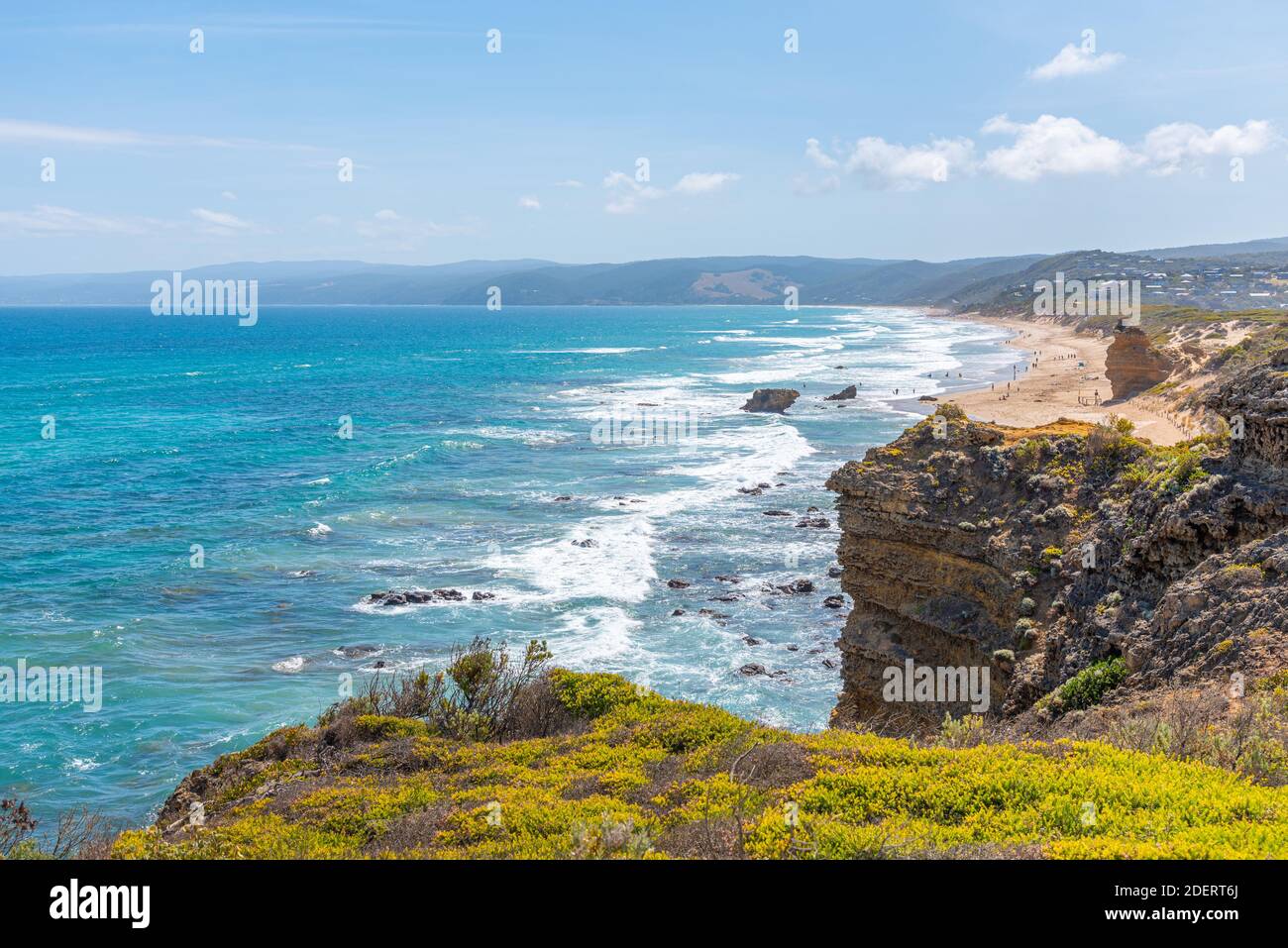 Aerial view of a beach at Split point in Australia Stock Photo - Alamy