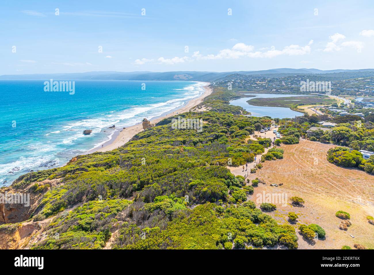 Aerial view of a beach at Split point in Australia Stock Photo - Alamy