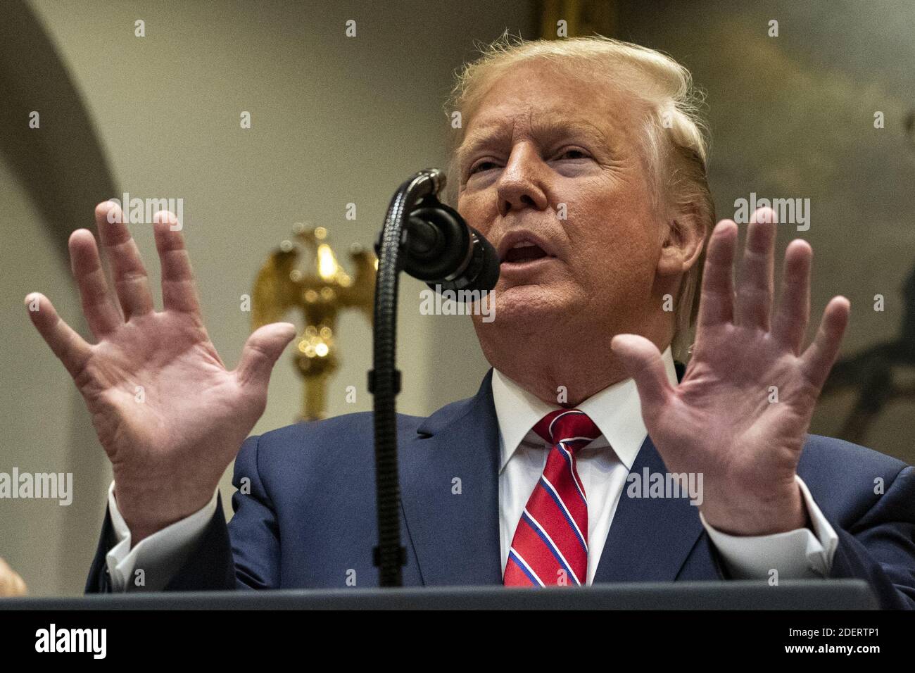 U.S. President Donald Trump speaks about prescription drug pricing at ...