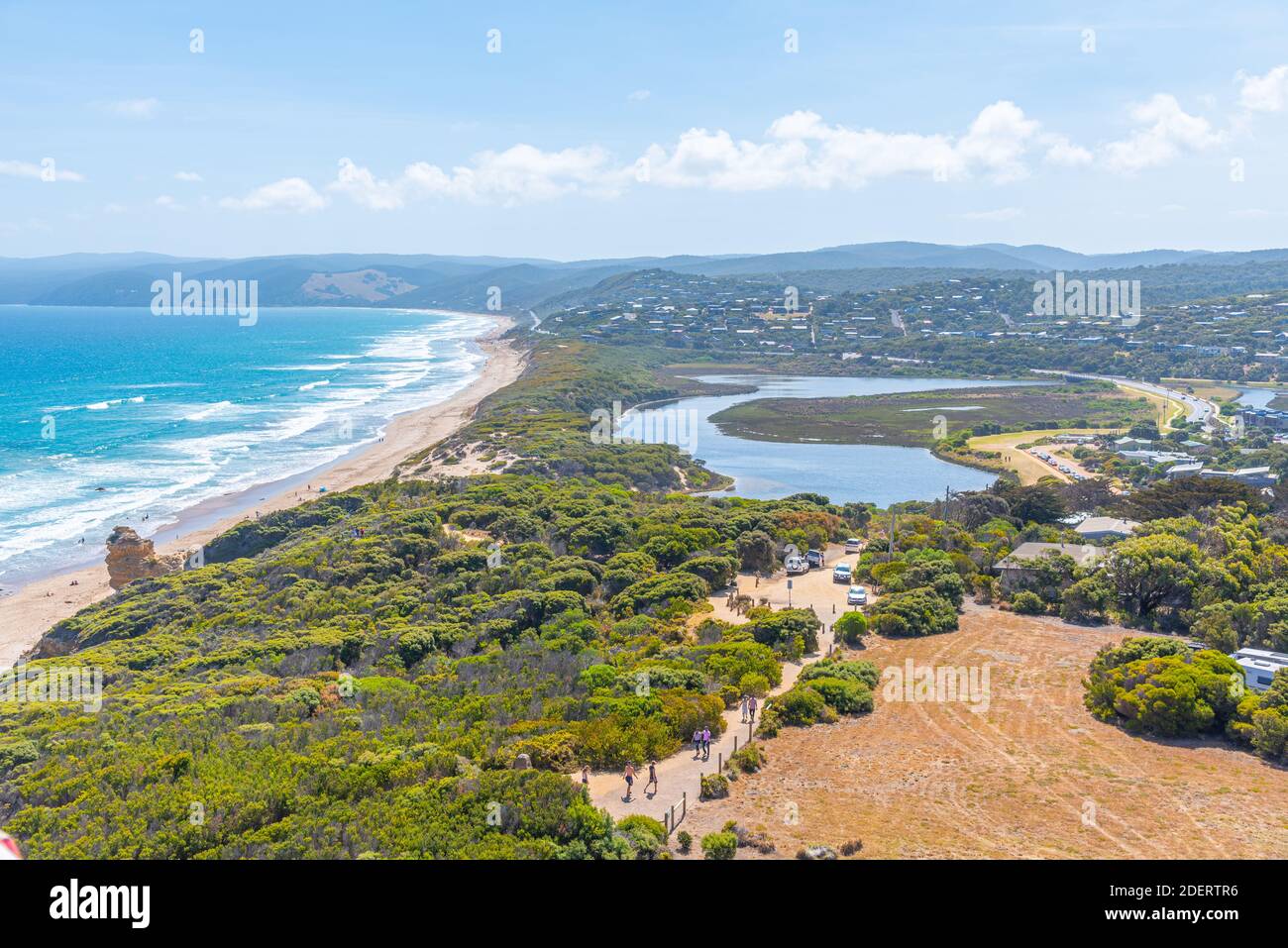 Aerial view of a beach at Split point in Australia Stock Photo - Alamy