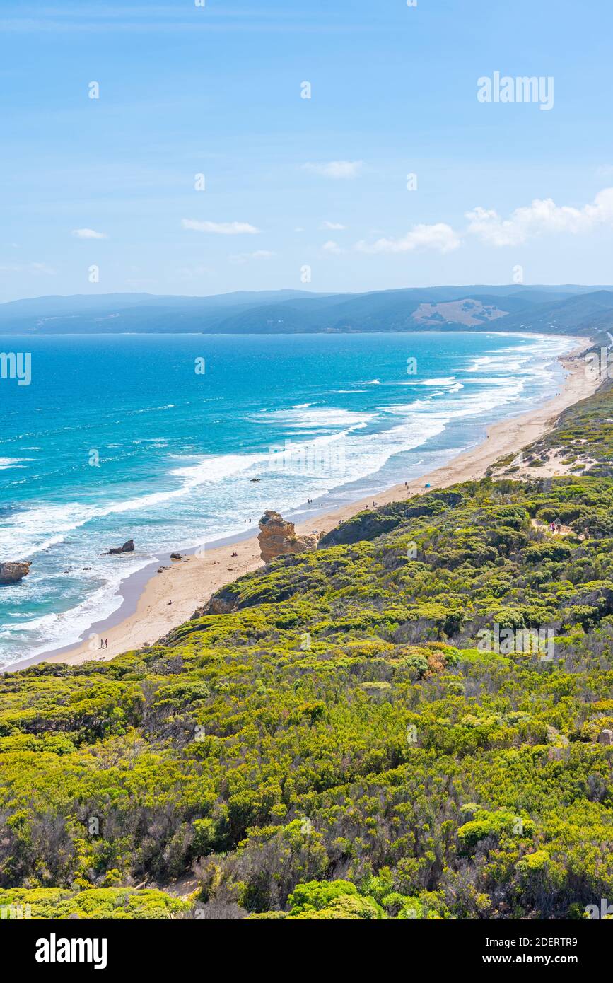 Aerial view of a beach at Split point in Australia Stock Photo - Alamy