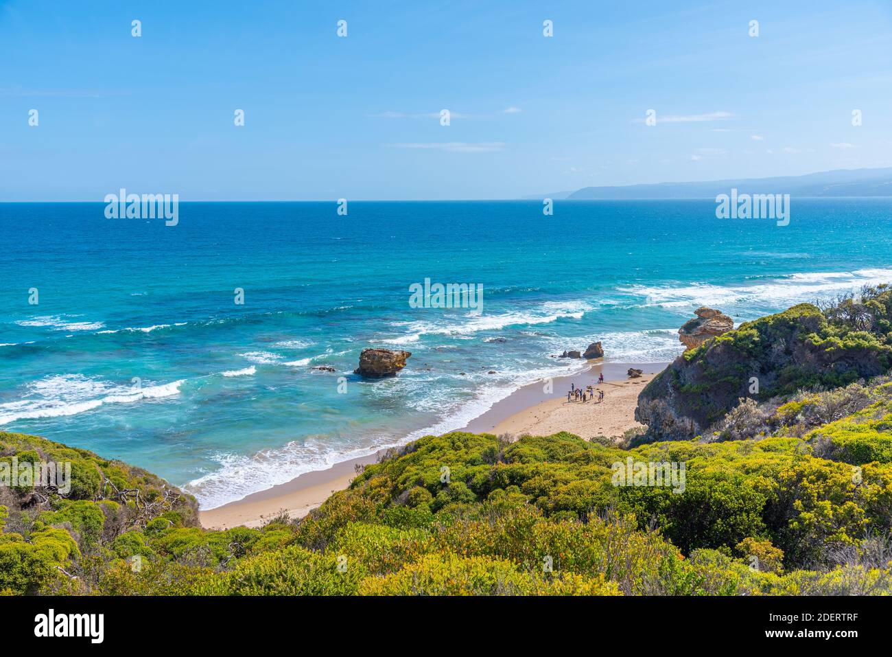 Aerial view of a beach at Split point in Australia Stock Photo - Alamy