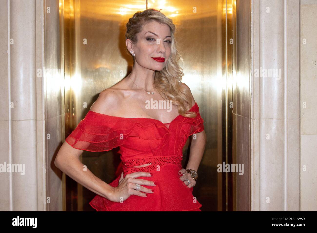 Claire Verneil attending the Red Defile 2019 at the Marriott Champs ...