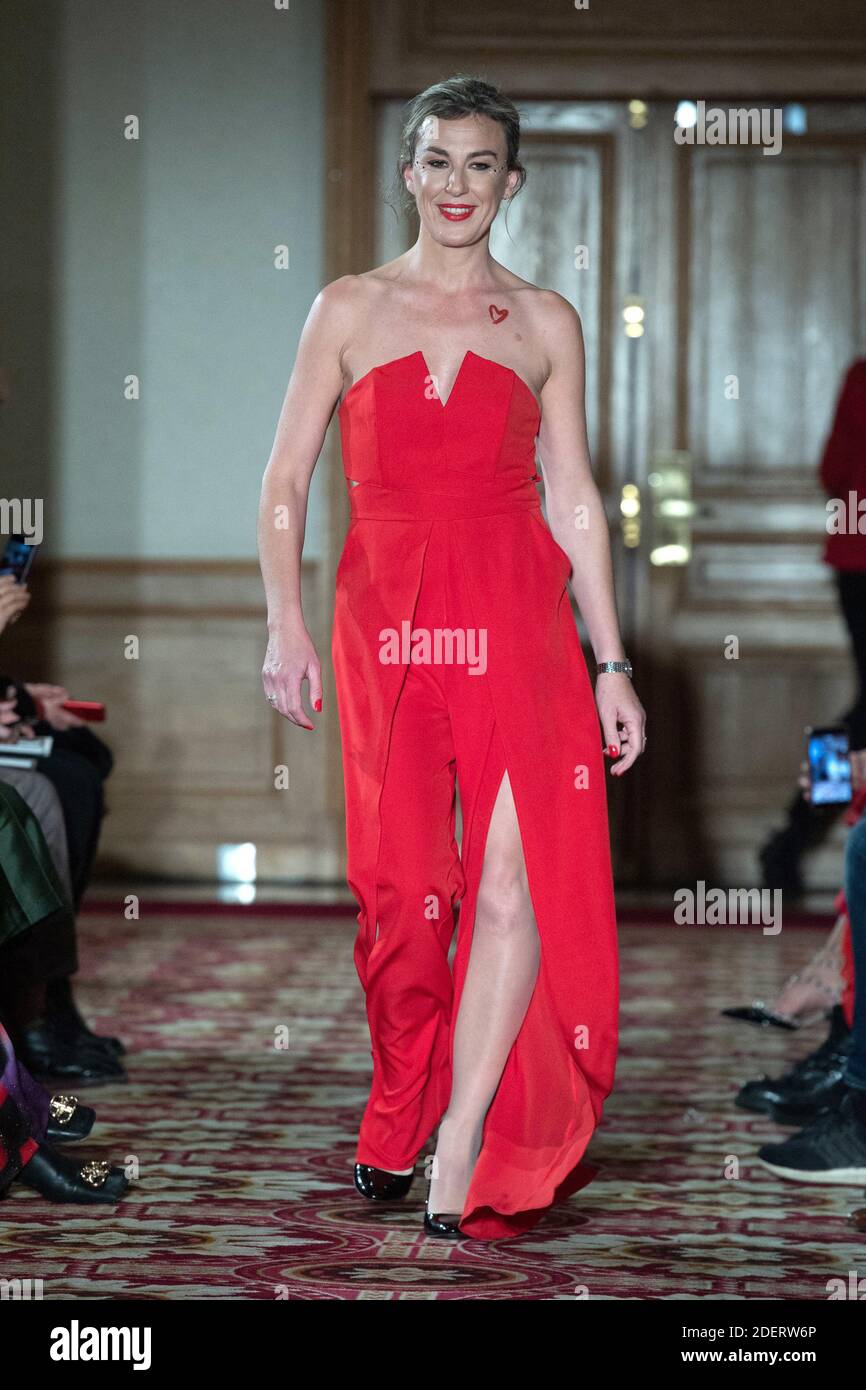 Journalist at BFMTV Gaetane Meslin attending the Red Defile 2019 at the ...