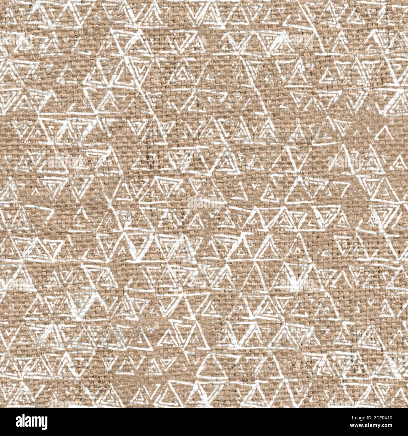 Seamless burlap with white paint pattern overlay Stock Photo - Alamy