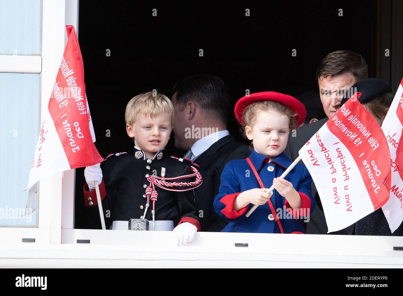 Crown Prince Jacques of Monaco and Princess Gabriella of Monaco posing ...