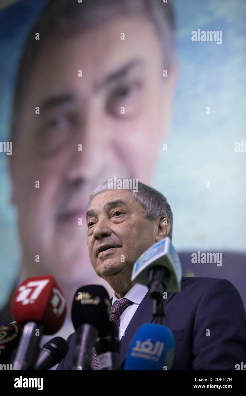 Ali Benflis, former Prime Minister and presidential candidate, during ...