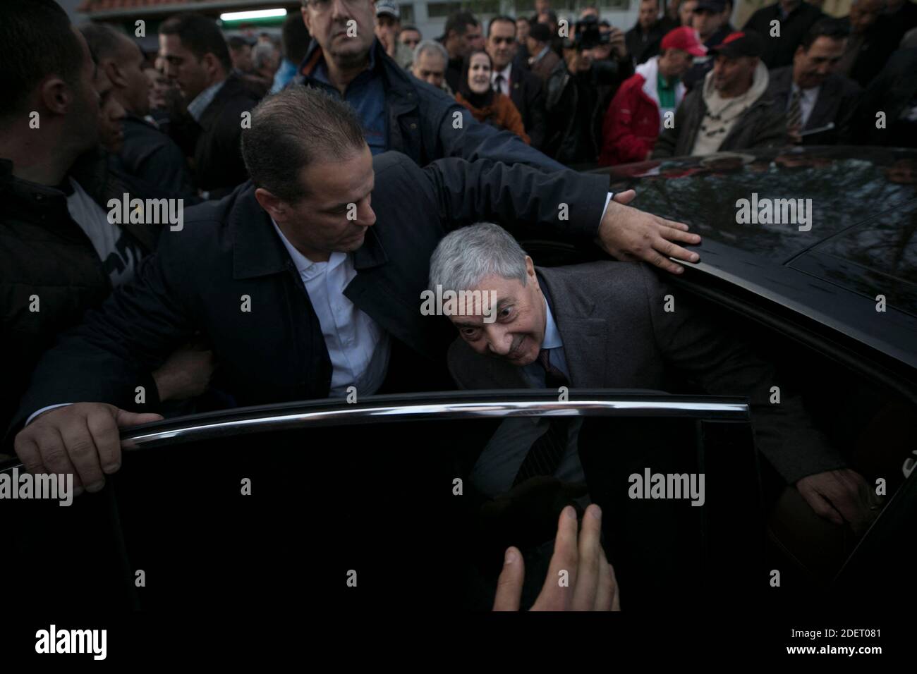 Ali Benflis, former Prime Minister and presidential candidate, during ...