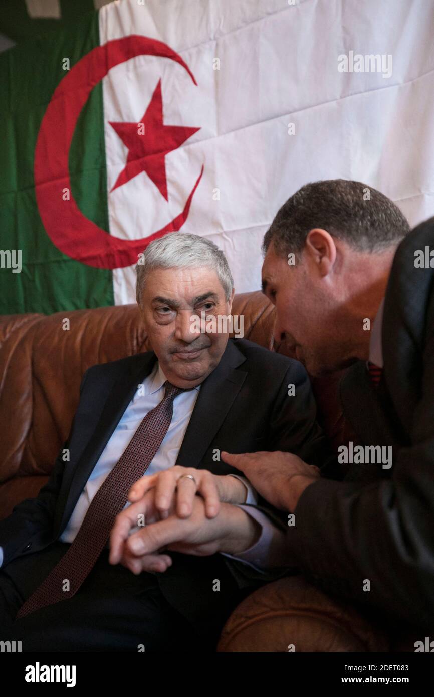 Ali Benflis, former Prime Minister and presidential candidate, during ...