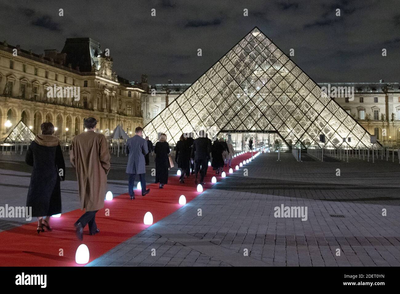 General atmosphere during the Grand Dinner of the Louvre celebrating ...