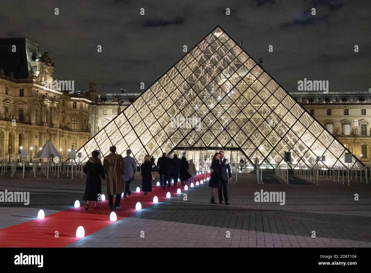 General atmosphere during the Grand Dinner of the Louvre celebrating ...