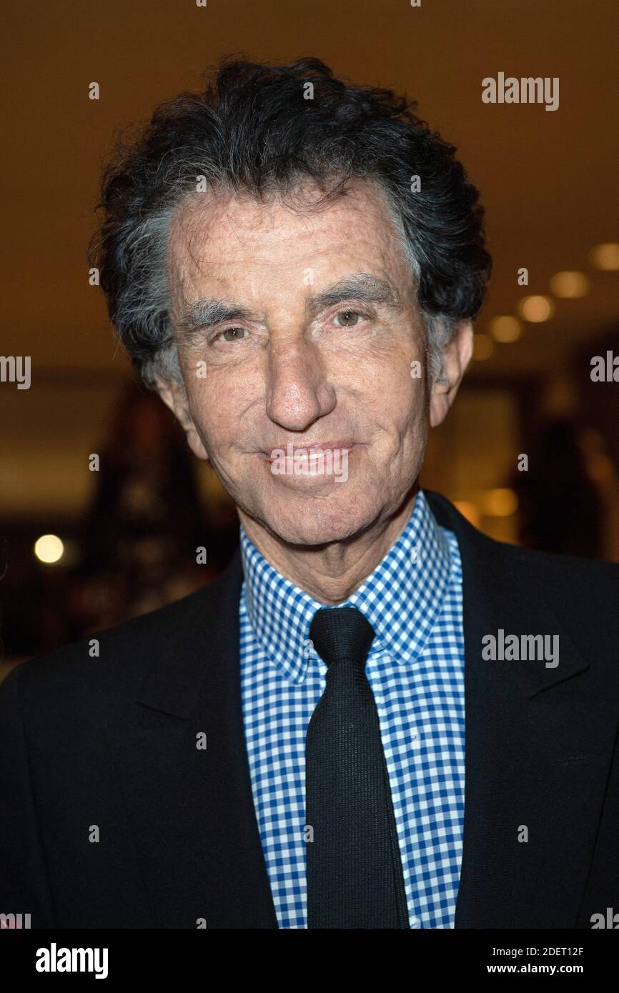 Jack Lang attending the Grand Dinner of the Louvre celebrating the ...