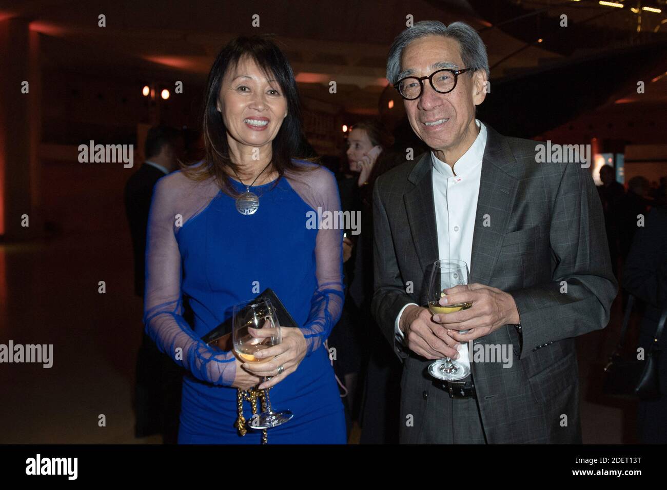 Architect Chien Chung Pei and his wife Beatrice attending the Grand ...