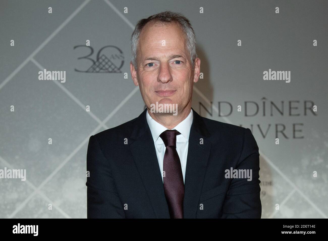 Philippe Schaus attending the Grand Dinner of the Louvre celebrating ...