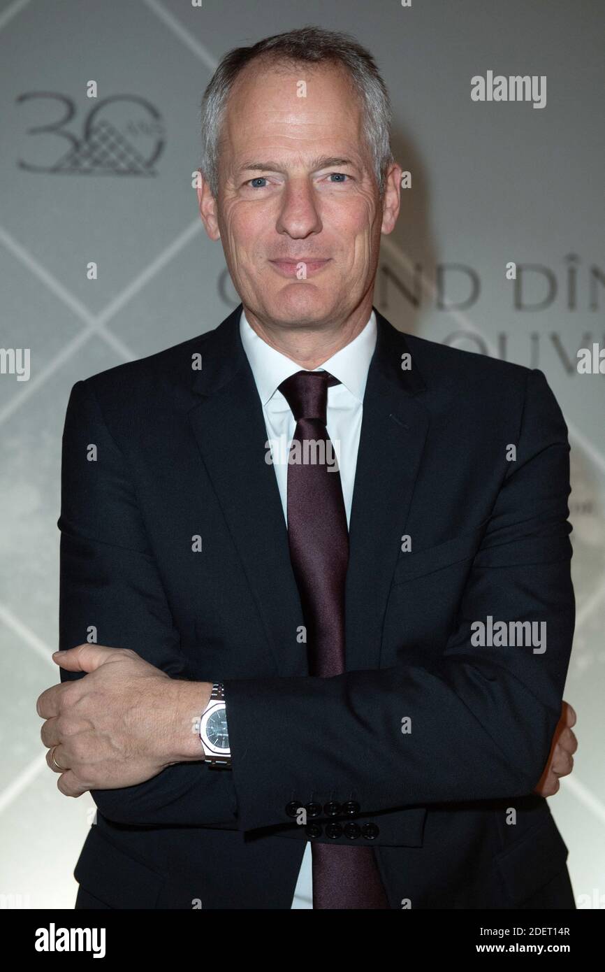 Philippe Schaus attending the Grand Dinner of the Louvre celebrating ...