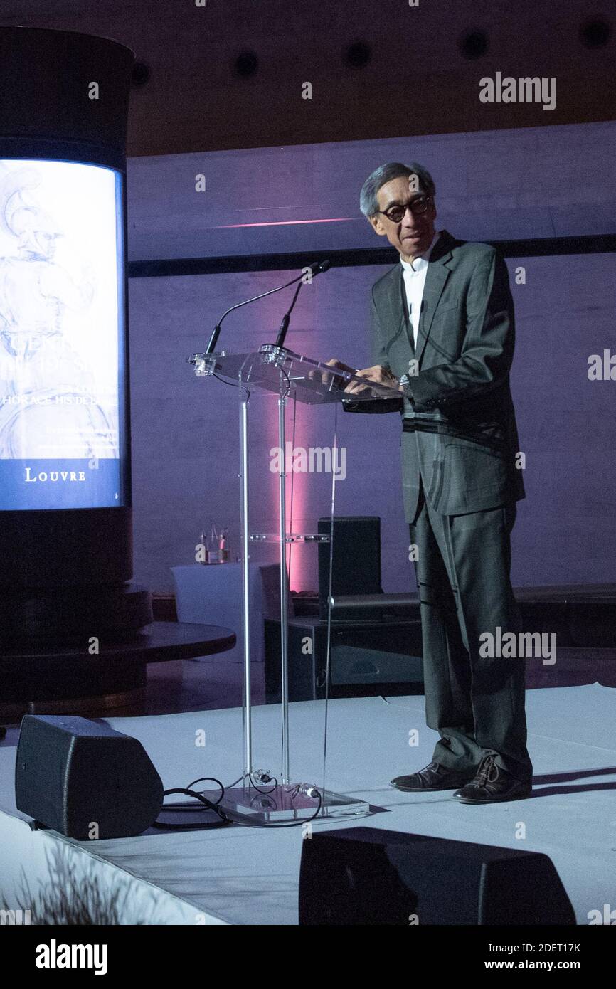 Architect Chien Chung Pei attending the Grand Dinner of the Louvre ...