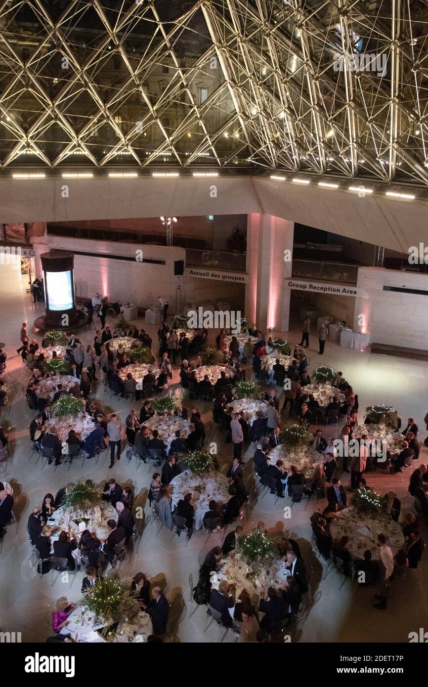 General atmosphere during the Grand Dinner of the Louvre celebrating ...