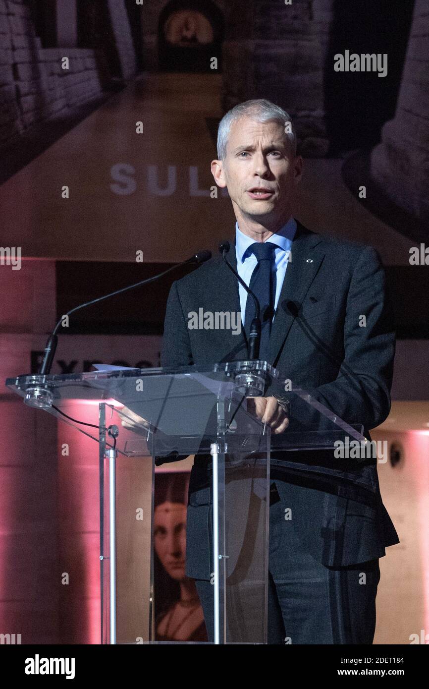 French Minister of Culture Franck Riester attending the Grand Dinner of ...