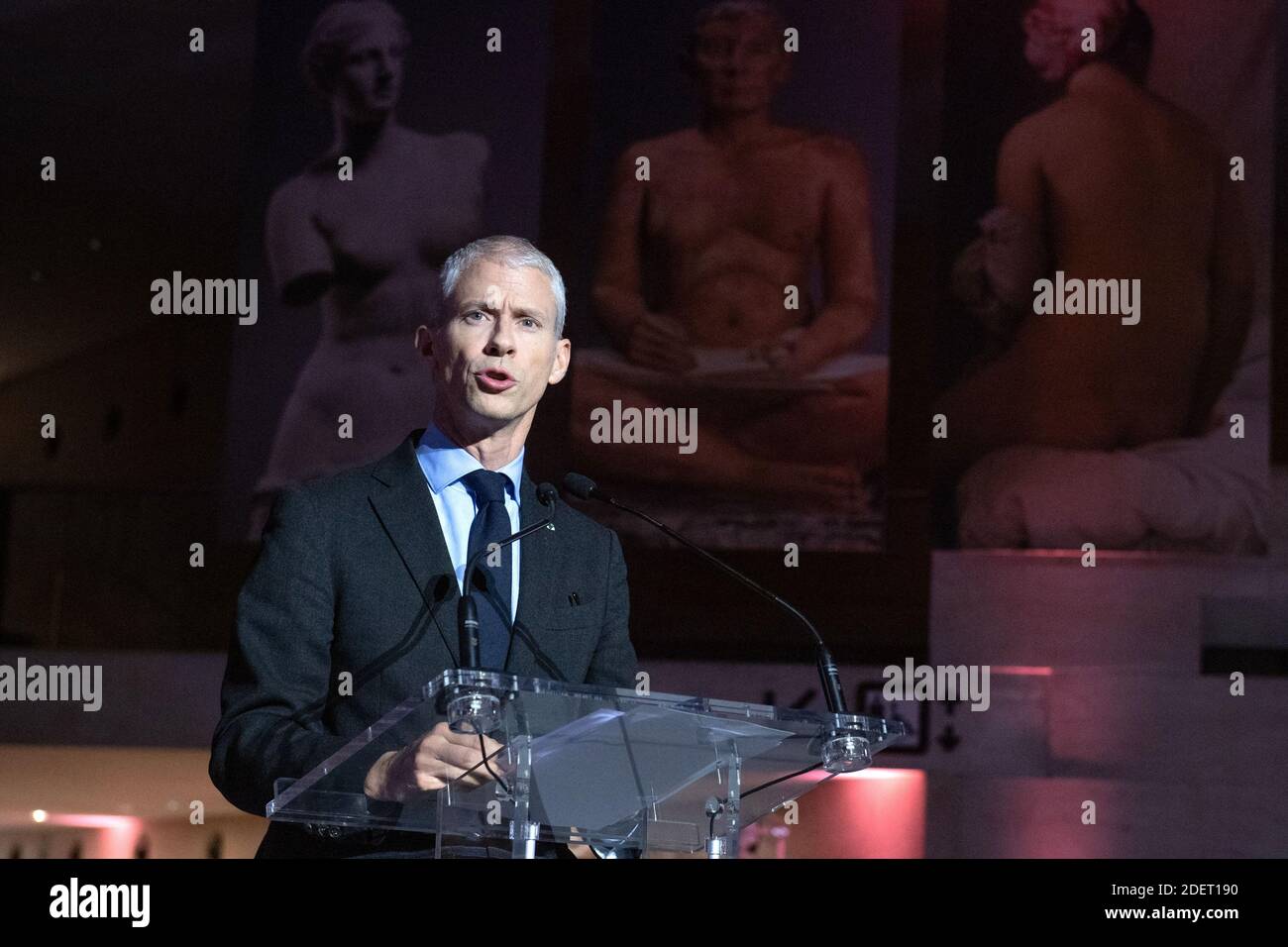 French Minister of Culture Franck Riester attending the Grand Dinner of ...