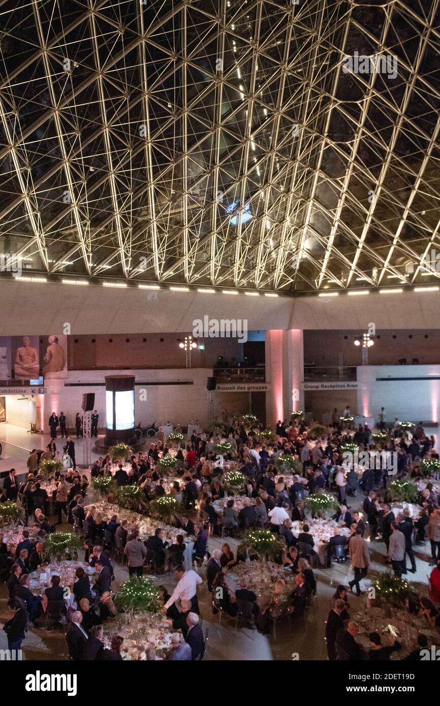 General atmosphere during the Grand Dinner of the Louvre celebrating ...