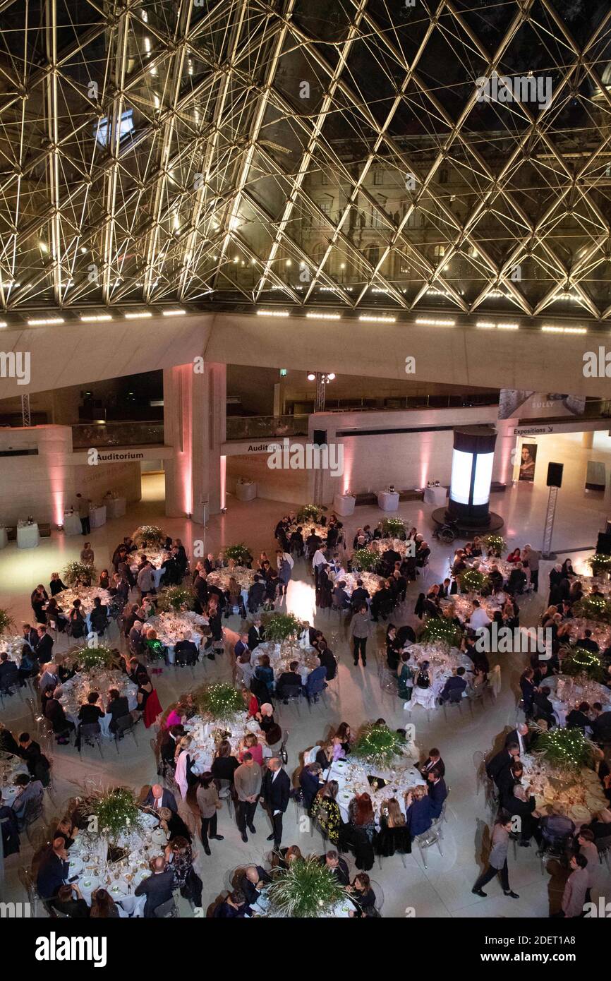 General atmosphere during the Grand Dinner of the Louvre celebrating ...