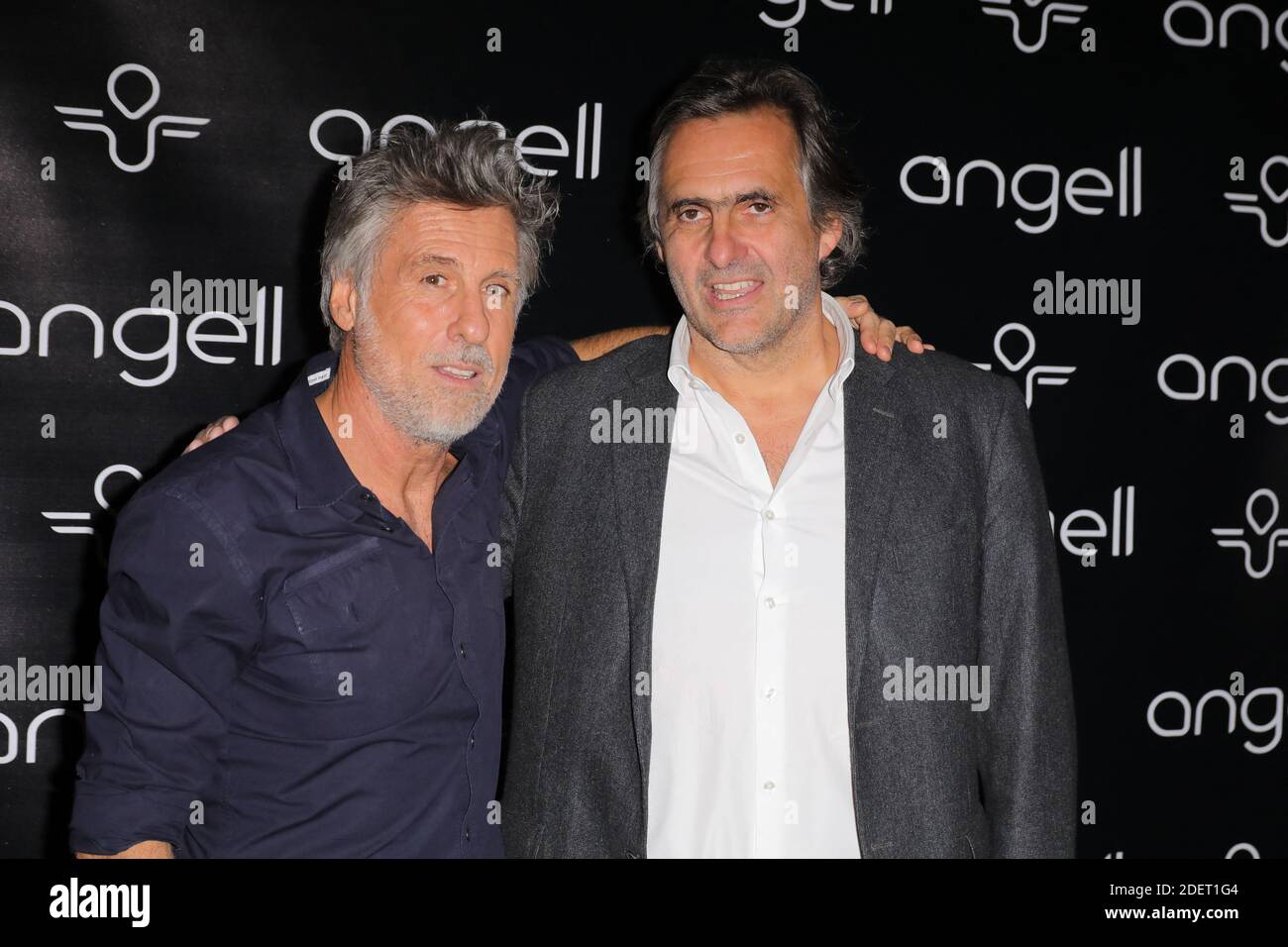Marc Simoncini and Emmanuel Chain attending the Angell Launch Party at ...