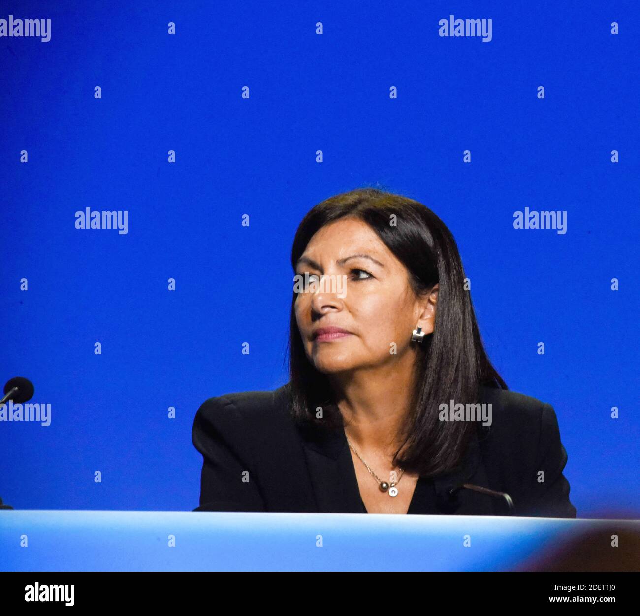 Paris' Mayor Anne Hidalgo at the opening of the French Mayor's Congress ...