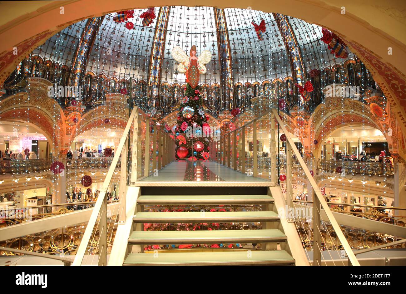 Visitors walk the 9-metre long walkway suspended 16 metres high in mid ...