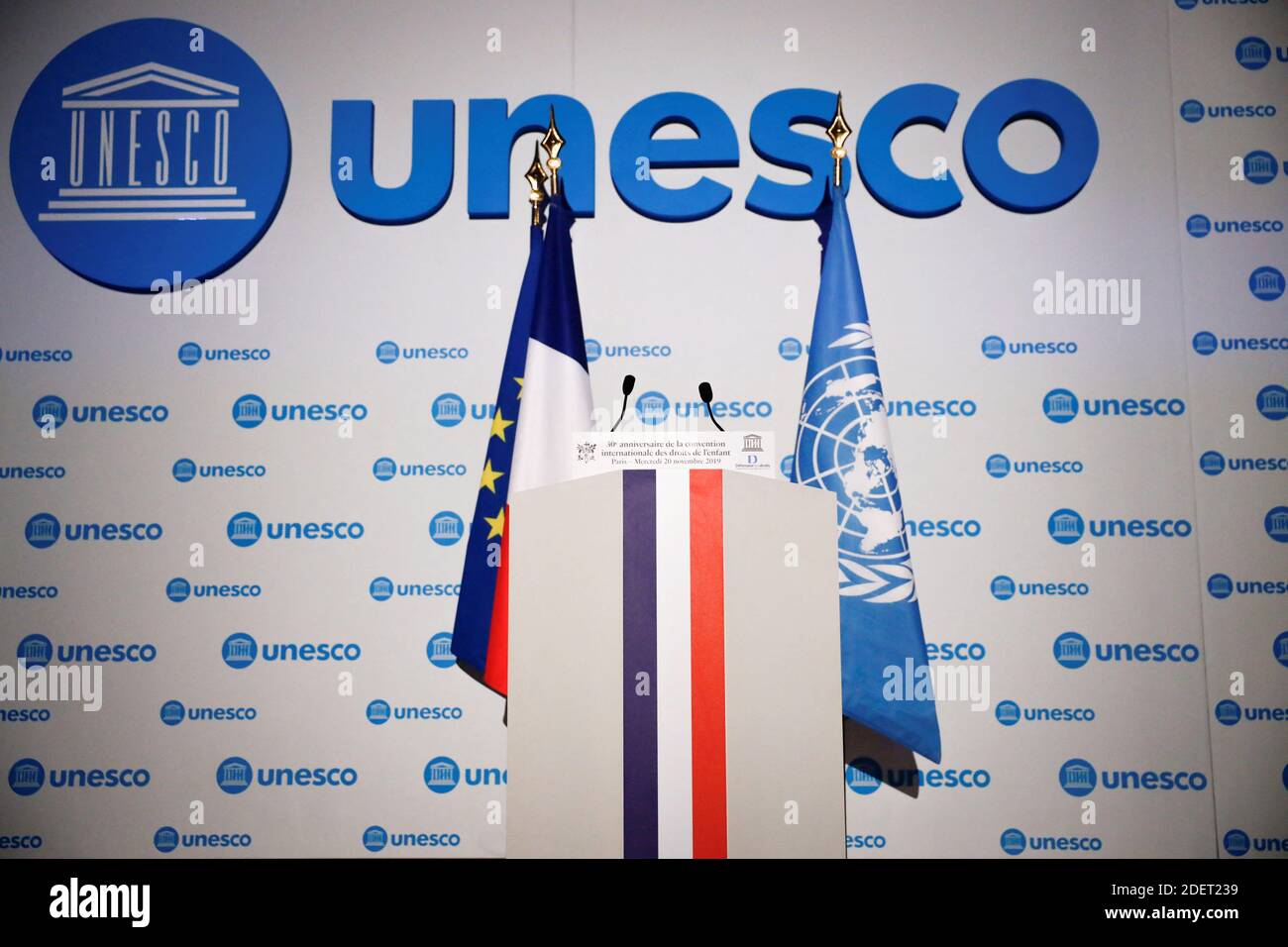 UNESCO illustration during the 30th anniversary of the Convention on ...