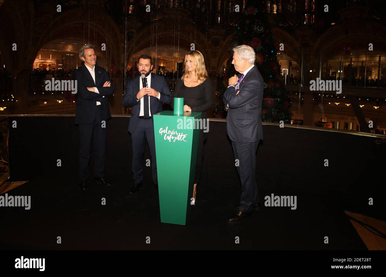 Guillaume Houze, Alexandre Liot, Virginie Efira and a guest attend "La ...