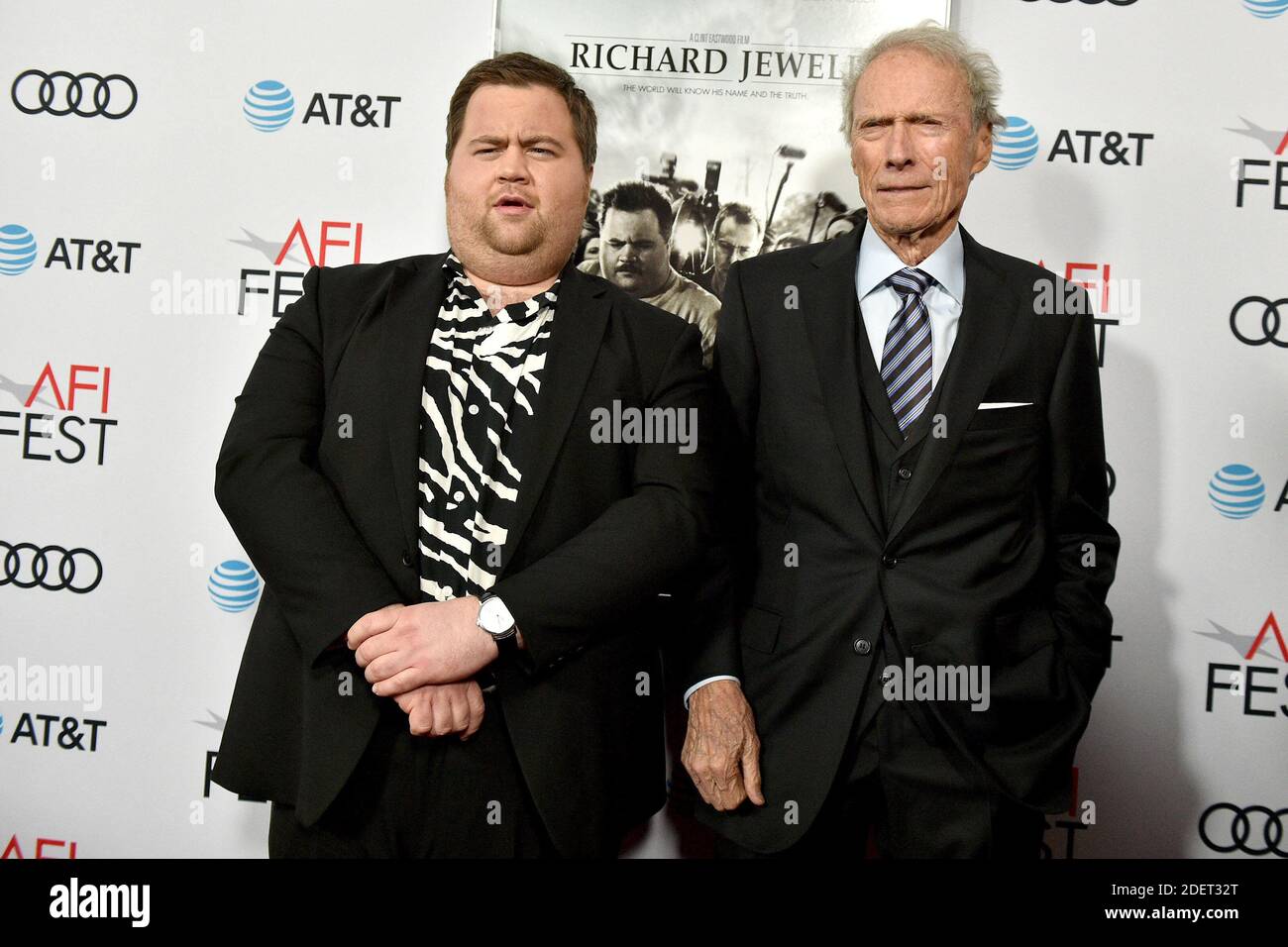 Clint Eastwood, Paul Walter Hauser attend the "Richard Jewell" premiere ...