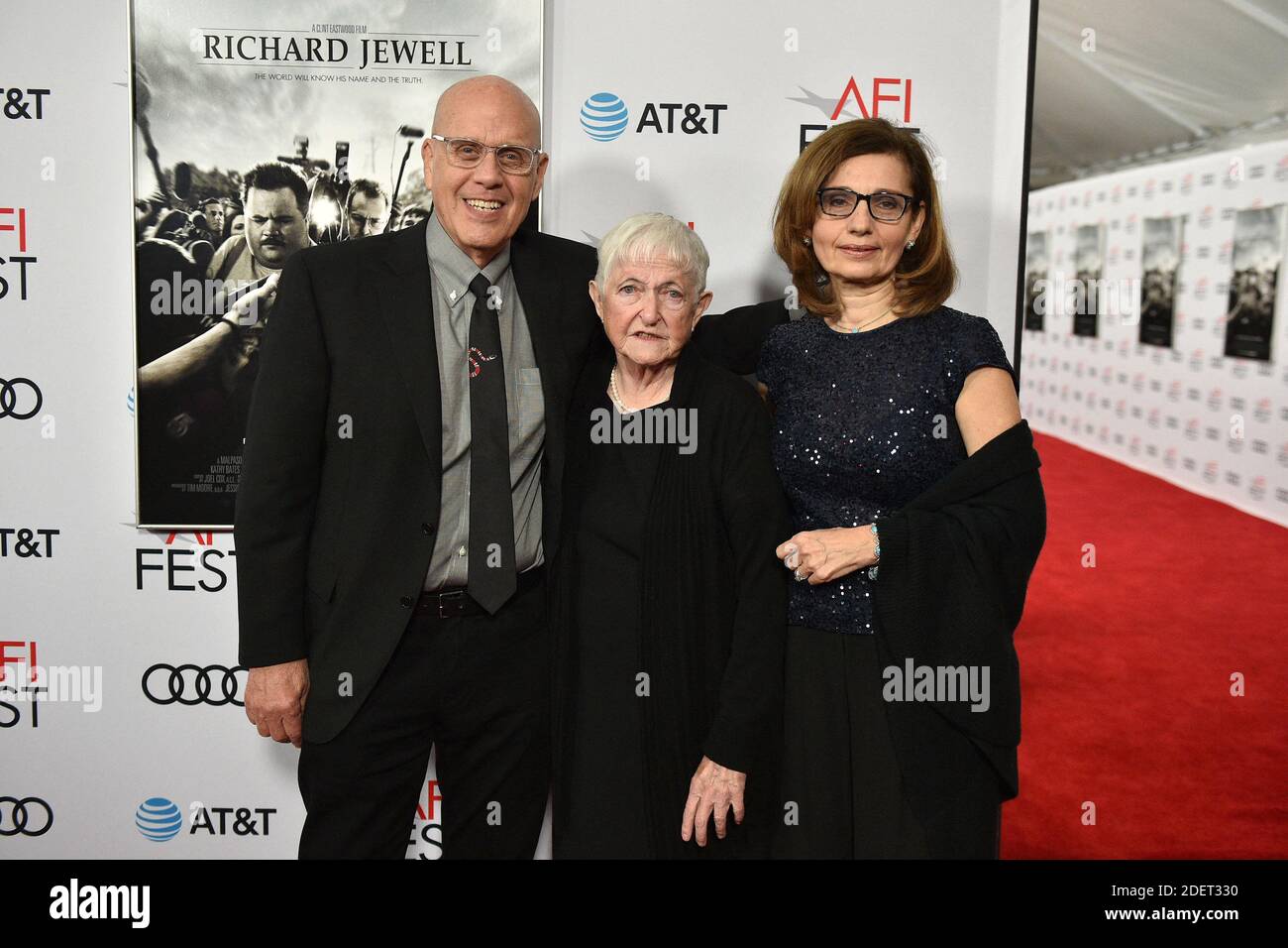 Watson Bryant Jr., Barbara "Bobi" Jewell and Nadya Bryant attend the ...