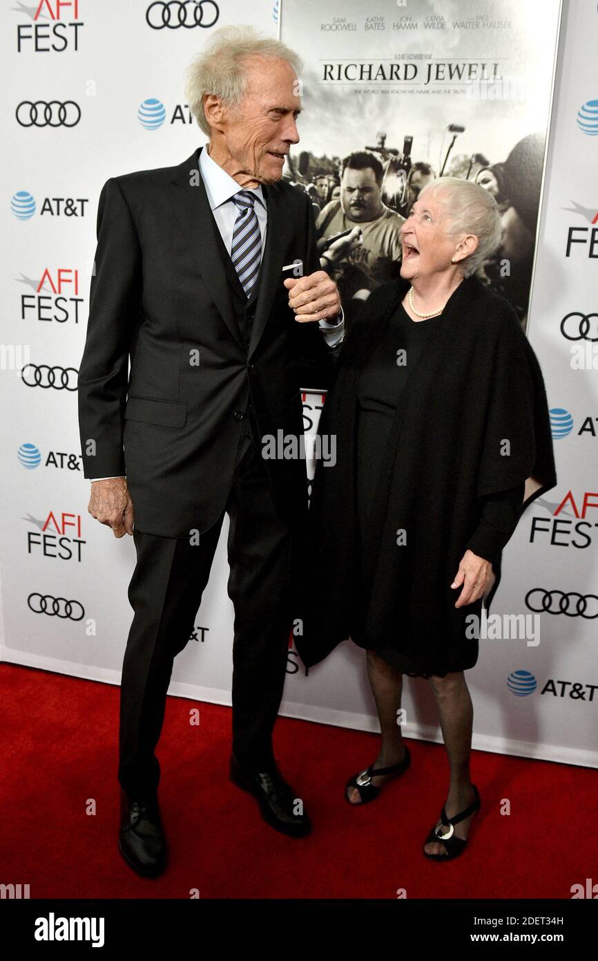 Clint Eastwood, Barbara "Bobi" Jewell attend the "Richard Jewell ...
