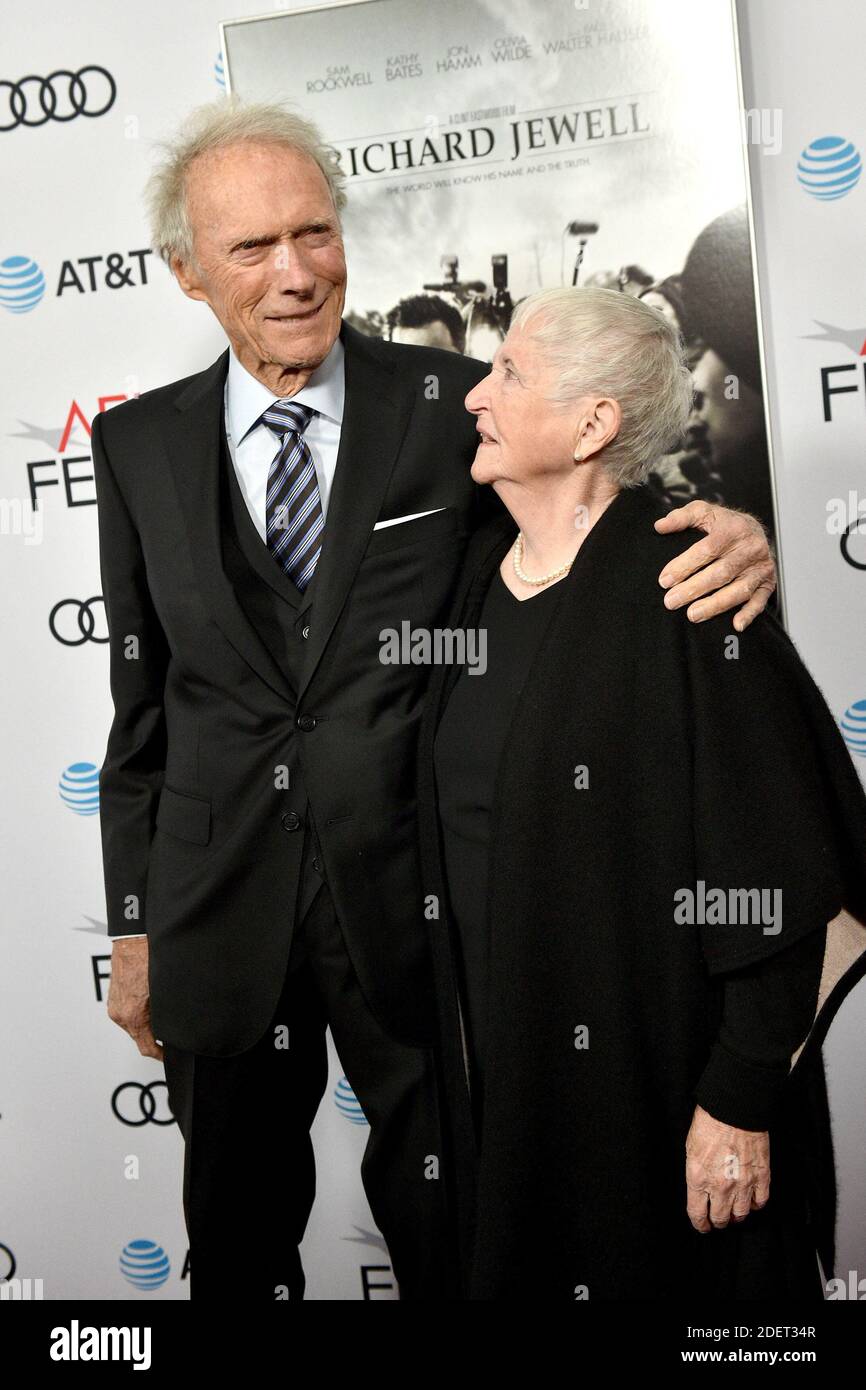 Clint Eastwood, Barbara "Bobi" Jewell attend the "Richard Jewell ...