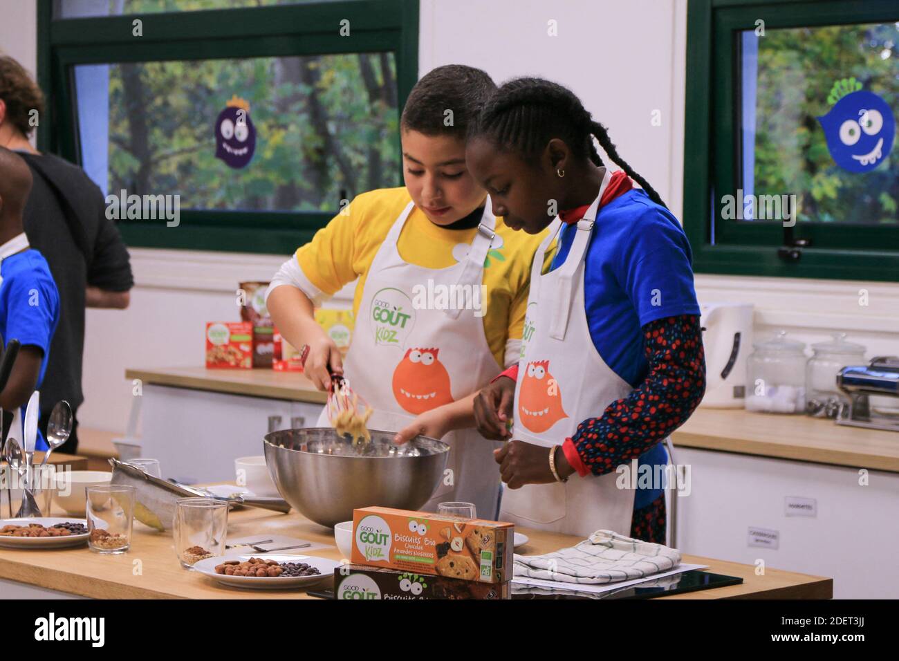 Handout Picture - Kylian Mbappe participates in a cooking workshop with ...