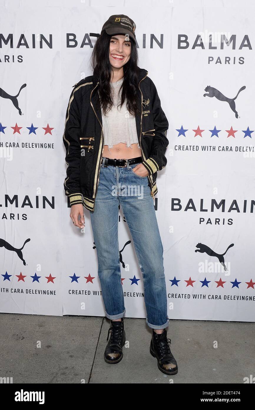 Langley Fox Hemingway attends the PUMA x BALMAIN launch celebration ...