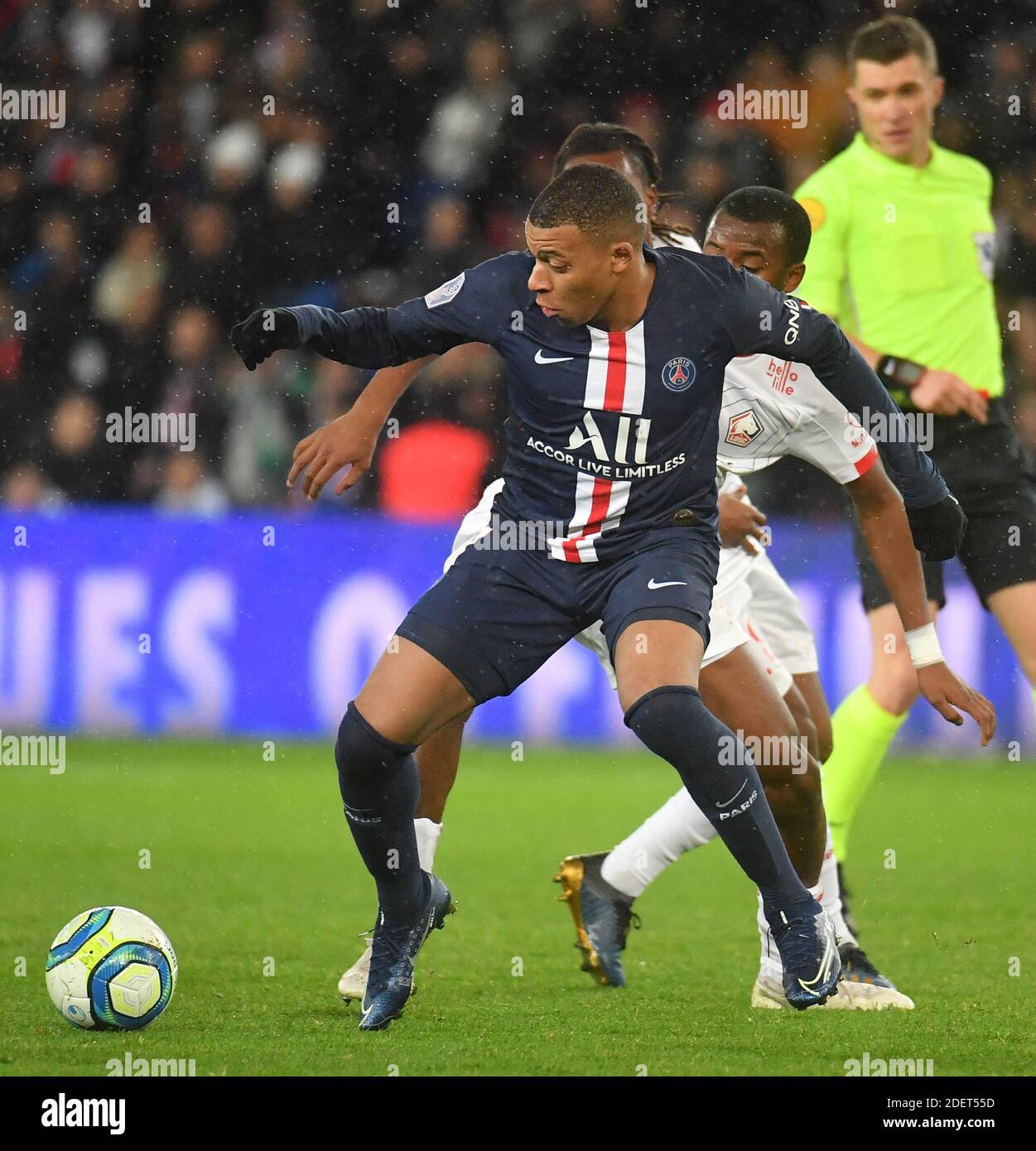 Kylian Mbappé during the Ligue 1 Paris Saint-Germain (PSG) v Lille ...