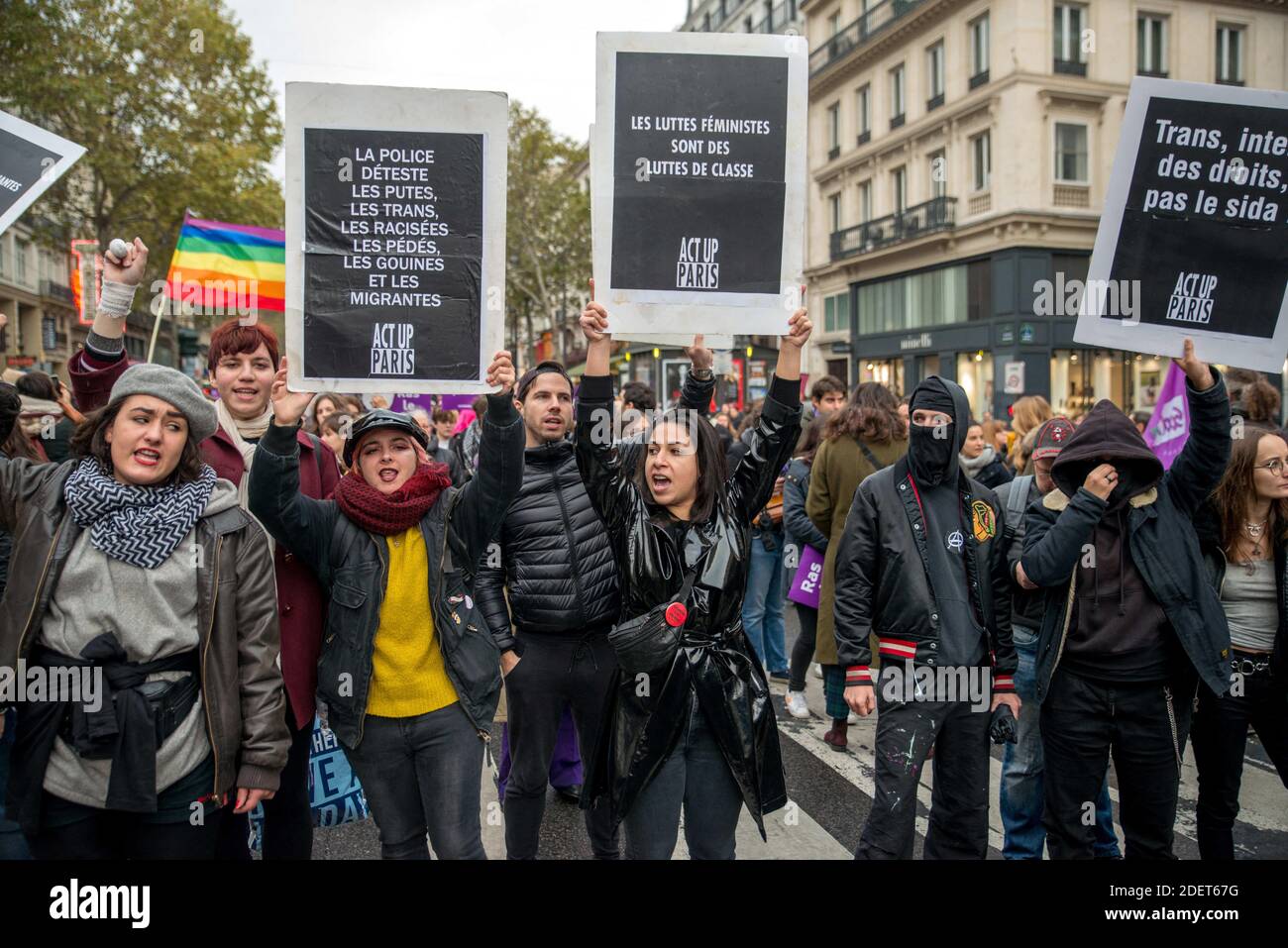 People protest during the International day for elimination of violence ...