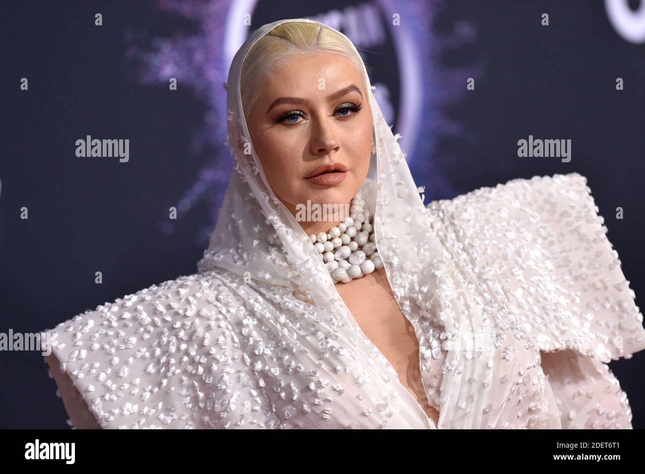 Christina Aguilera attends the 2019 American Music Awards at Microsoft ...