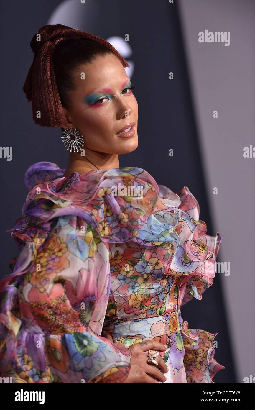Halsey attends the 2019 American Music Awards at Microsoft Theater on ...