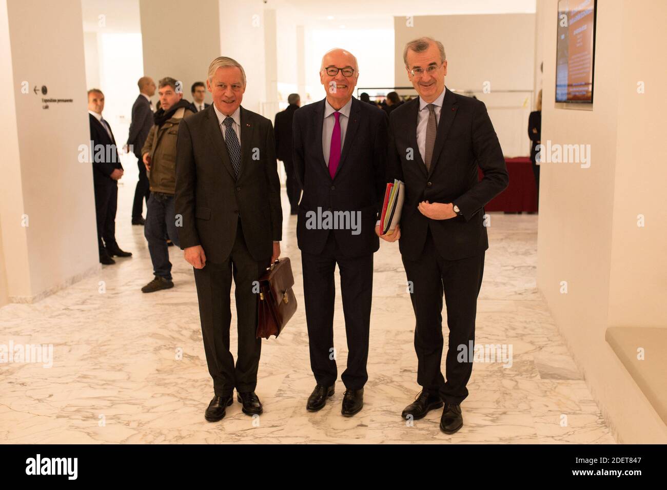 Governor of the Banque de France François Villeroy de Galhau arrives ...
