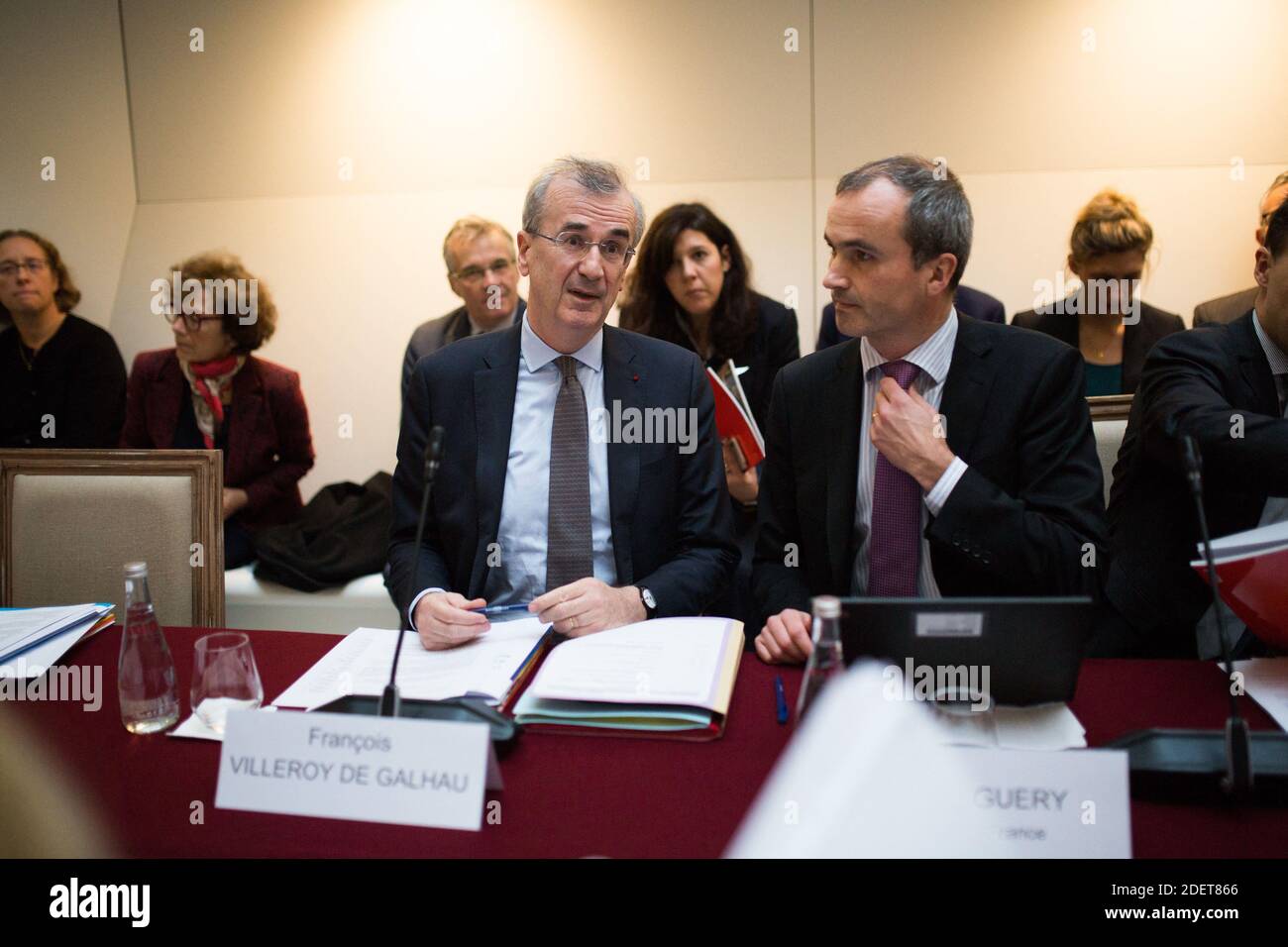 Governor of the Banque de France François Villeroy de Galhau during a ...