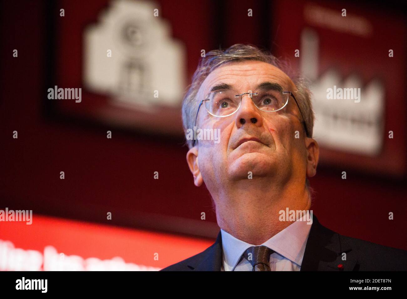Governor of the Banque de France François Villeroy de Galhau during a ...