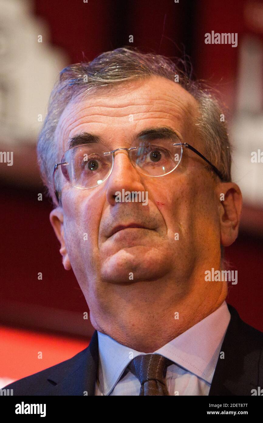 Governor of the Banque de France François Villeroy de Galhau during a ...