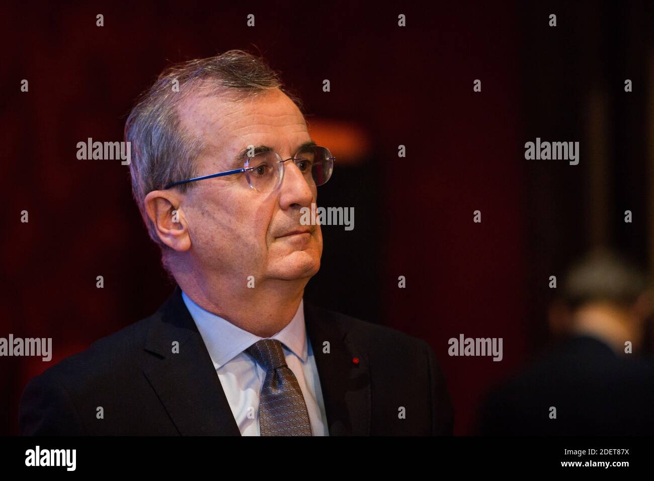Governor of the Banque de France François Villeroy de Galhau during a ...