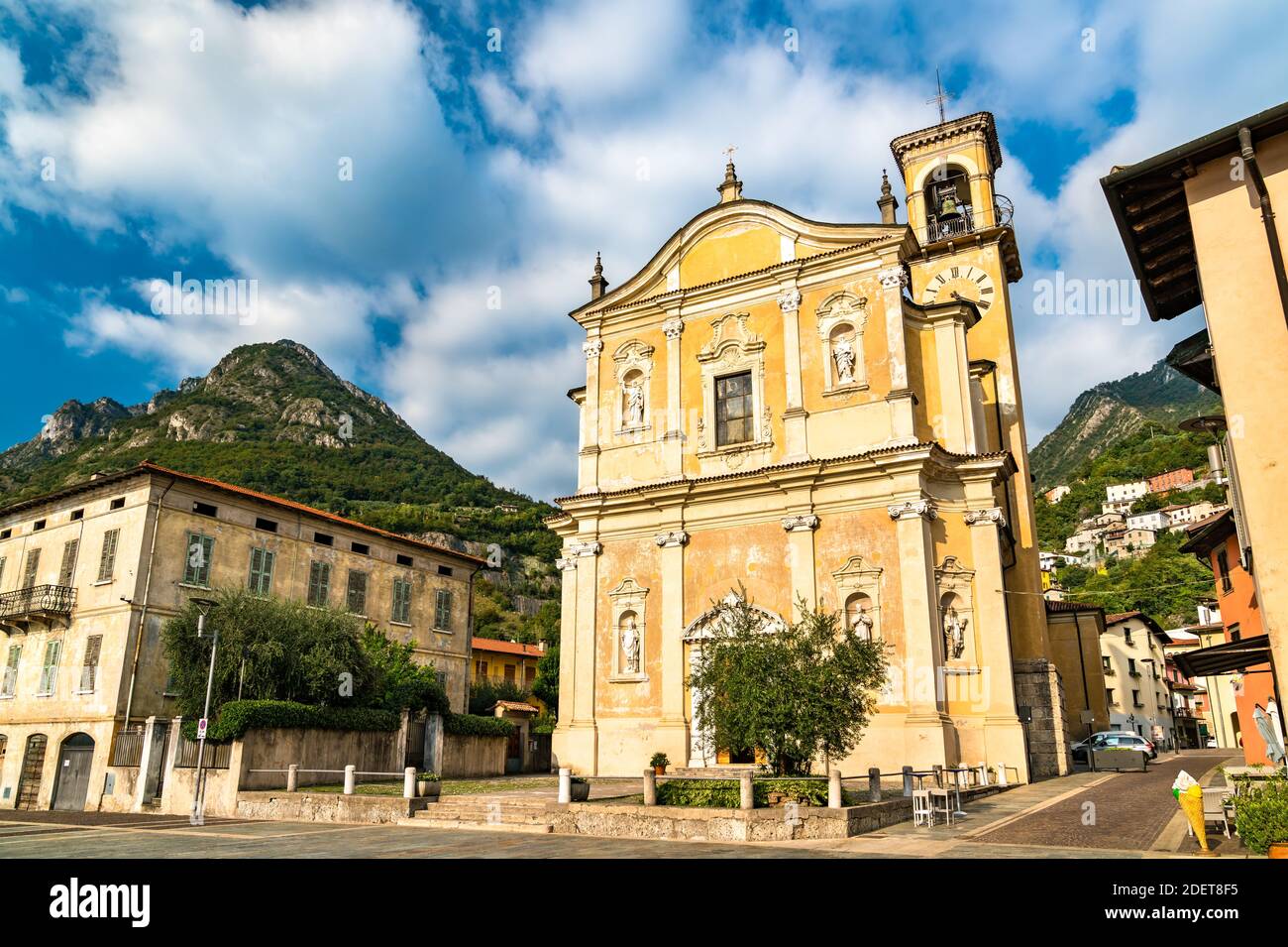 Main Church of Marone at Lake Iseo in Italy Stock Photo - Alamy