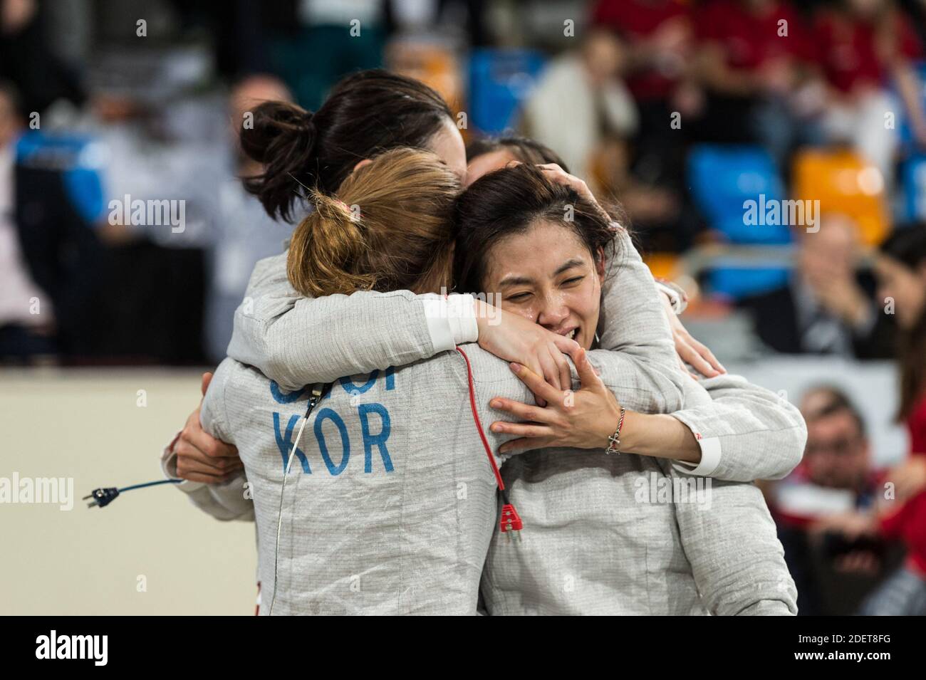 Jiyeon Kim alonside her teammates Sooyeon Choi, Jisu Yoon and Jiyeon ...