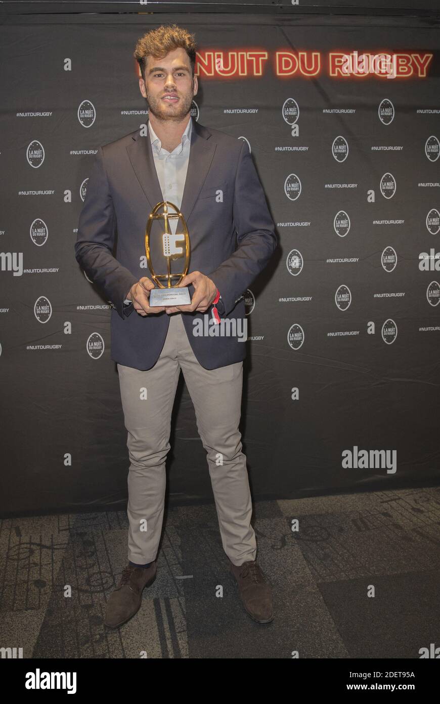 Damian Penaud (Best International French Player) attending the Rugby ...
