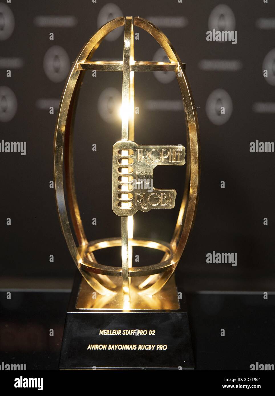 Trophy, during the Rugby Night 2019, at the Olympia Theater, on ...