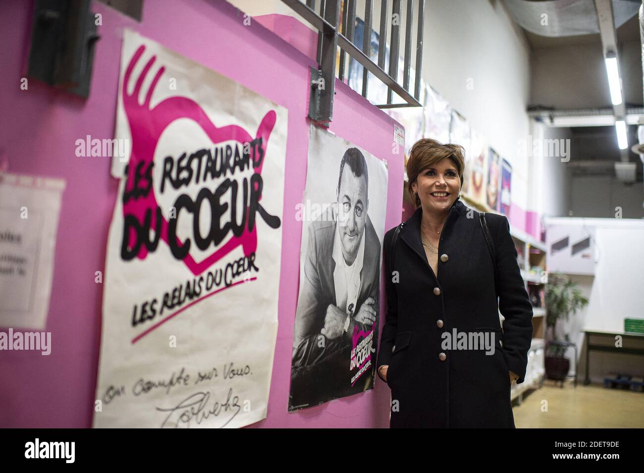 Singer Liane Foly visits the French charity 'Les Restos du Coeur ...